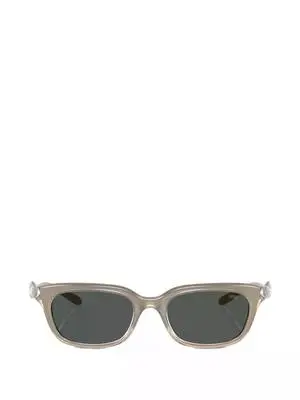 DIESEL® Logo-plaque Rectangle-frame Sunglasses - Neutrals