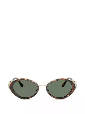 Michael Kors Key West Oval-frame Sunglasses - Brown