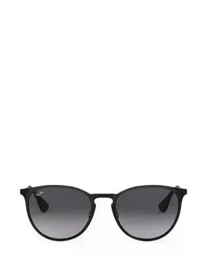 Ray-ban Erika Round-frame Sunglasses - Black
