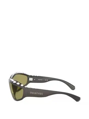 SWAROVSKI Crystal-embellished Square-frame Sunglasses