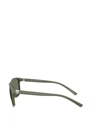 Armani Exchange Matte-finish Rectangle-frame Sunglasses