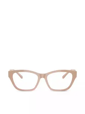 Emporio Armani Cat-eye Chain-link Glasses - Neutrals