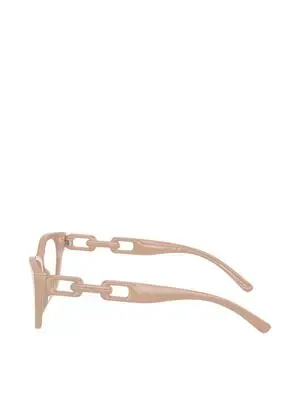 Emporio Armani Cat-eye Chain-link Glasses