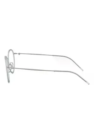 Giorgio Armani Round-frame Glasses - Silver
