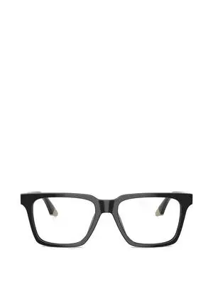 Emporio Armani Logo-plaque Glasses - Black
