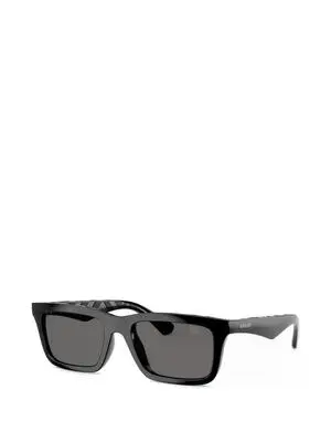 Burberry Checked Square-frame Sunglasses