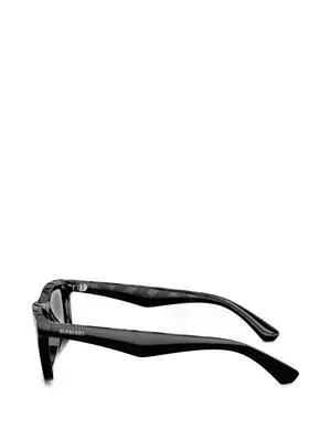 Burberry Checked Square-frame Sunglasses