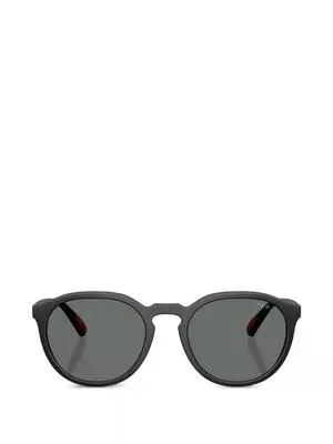 POLO RALPH LAUREN EYEWEAR Polo Ralph Lauren Matte Round Frame Sunglasses - Black