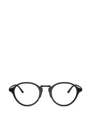 Giorgio Armani Round-frame Glasses - Black