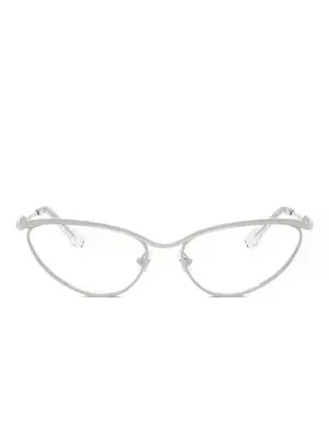 SWAROVSKI Crystal-embellished Cat-eye Glasses - Grey