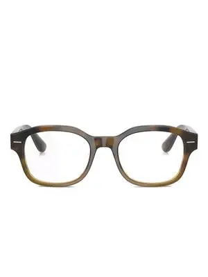 Brunello Cucinelli Square-frames Glasses - Brown