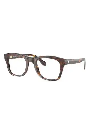 Giorgio Armani Tortoiseshell Rectangle Glasses