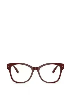 JIMMY CHOO Round-frame Glasses - Red