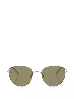 Giorgio Armani Rimless Round-frame Sunglasses - Silver