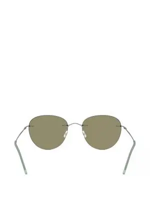 Giorgio Armani Rimless Round-frame Sunglasses