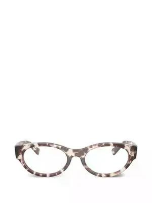 Ray-ban Havana Oval-frame Glasses - Neutrals