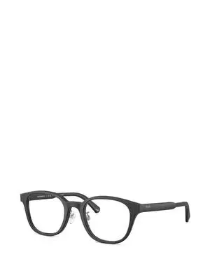 Emporio Armani Matte Effect Frame Glasses - Black