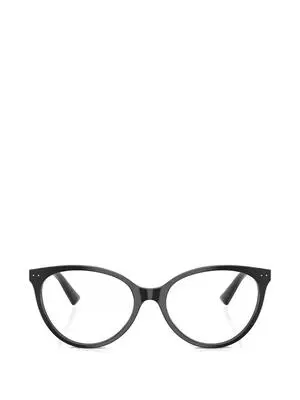 JIMMY CHOO Round Frame Glasses - Black