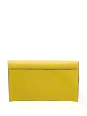 Dior 2010-2026 Calfskin Saddle Wallet On Chain Crossbody Bag - Yellow