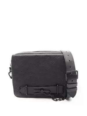 LOUIS VUITTON 2010-2026 Monogram Taurillon Steamer Messenger Crossbody Bag - Black