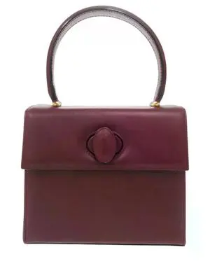 Cartier 20th Century Leather Must De Turn Lock Handbag - Red