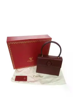 Cartier 20th Century Leather Must De Turn Lock Handbag