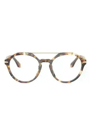 Giorgio Armani Tortoiseshell Glasses - Brown
