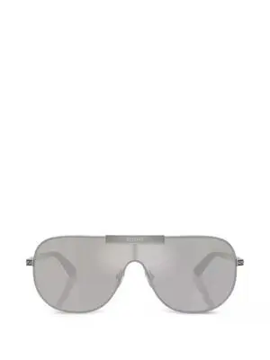 Versace Greca Pilot-frame Sunglasses - Grey