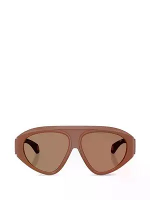 Moncler Zyra Navigator-frame Sunglasses - Brown
