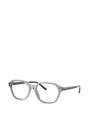POLO RALPH LAUREN EYEWEAR Shiny Geometric Full Rim Eyeglasses