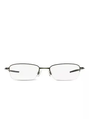 Oakley Top Spinner Rectangle-frame Glasses - Black