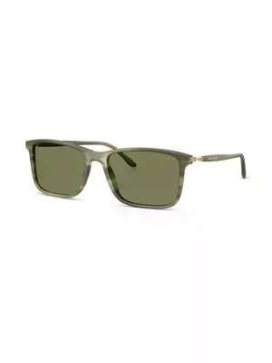 Giorgio Armani Rectangle Frame Sunglasses - Brown