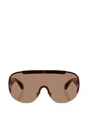 Moncler Rizon Shield-frame Sunglasses - Brown