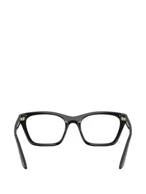 Emporio Armani Logo-plaque Cat-eye Glasses