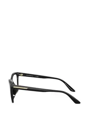 Emporio Armani Logo-plaque Cat-eye Glasses