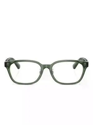 Burberry Check-pattern Square Glasses - Green