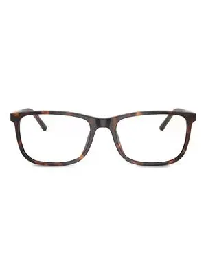 Dolce & Gabbana Tortoiseshell Rectangle Full Rim Eyeglasses