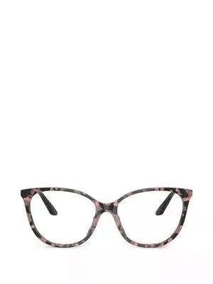 Emporio Armani Geometric Frame Glasses - Pink