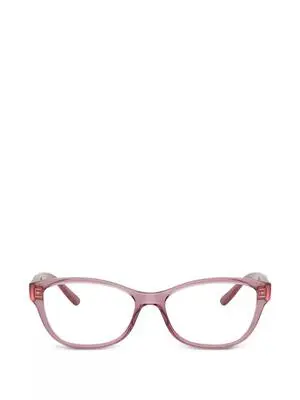VOGUE EYEWEAR POLO RALPH LAUREN EYEWEAR Tortoiseshell Effect Square Frame Sunglasses Pink