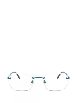 Ray-ban Rimless Rectangle Eyeglasses - Blue