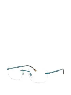 Ray-ban Rimless Rectangle Eyeglasses - Blue