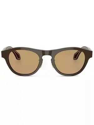 Giorgio Armani Giorgio Armani Sunglasses With Orange Tinted Lenses Brown