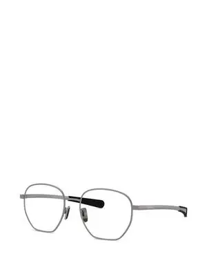 Moncler Geometric Frame Eyeglasses - Grey