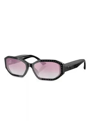 JIMMY CHOO Embellished Geometric Sunglasses