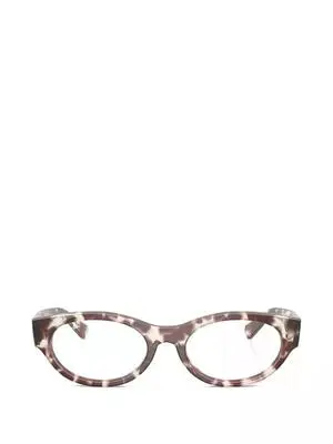 Ray-ban Havana Round-frame Glasses - Brown