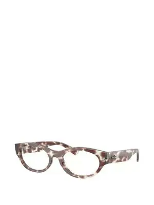 Ray-ban Havana Round-frame Glasses - Brown