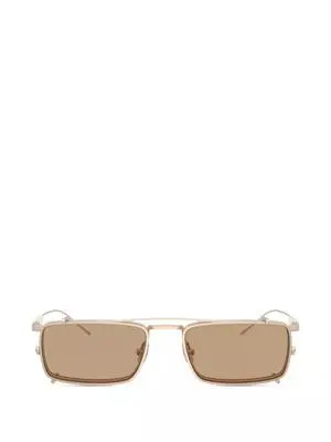 Brunello Cucinelli Rectangle-frame Glasses - Gold