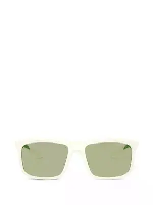 Emporio Armani Rectangle Frame Sunglasses - White