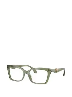 Michael Kors Garzeno Rectangle-frame Glasses - Green