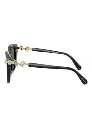SWAROVSKI Embellished Square Sunglasses